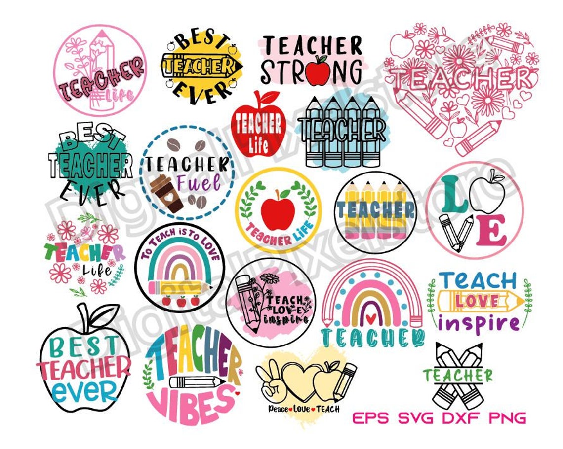 Teacher Keychain Svgkeychain Svgteacher Life Svgback to - Etsy