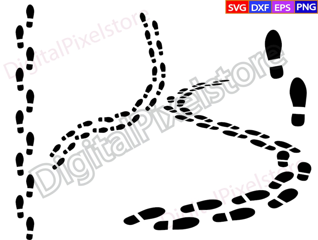 Shoes Prints Svg,footsteps SVG File,footprint Clipart,footprint Svg ...