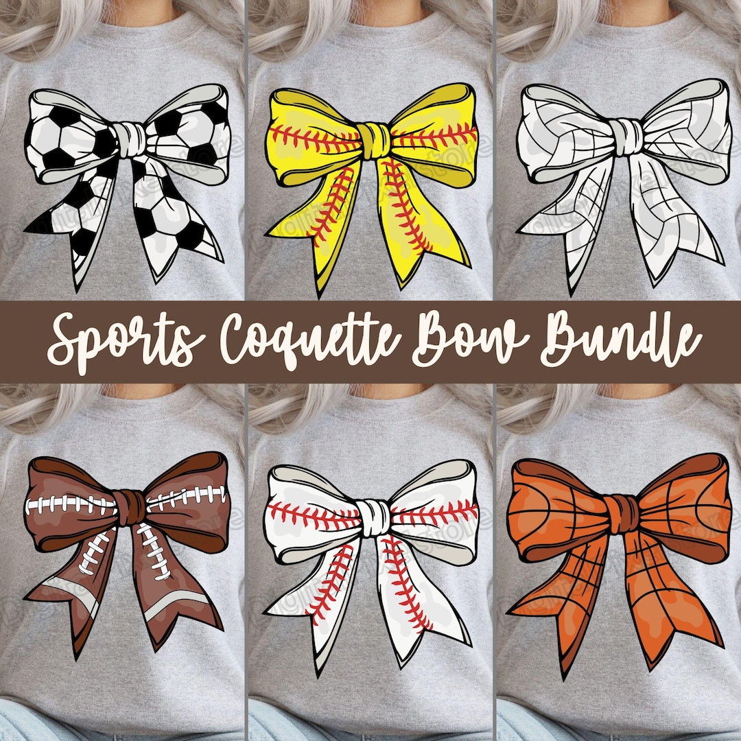 Sports Coquette Bow PNG Bundle: Game Day Bows (digital Download) - Etsy