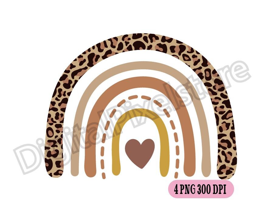 Leopard Rainbow PNG: Sublimation Design (digital Download) - Etsy