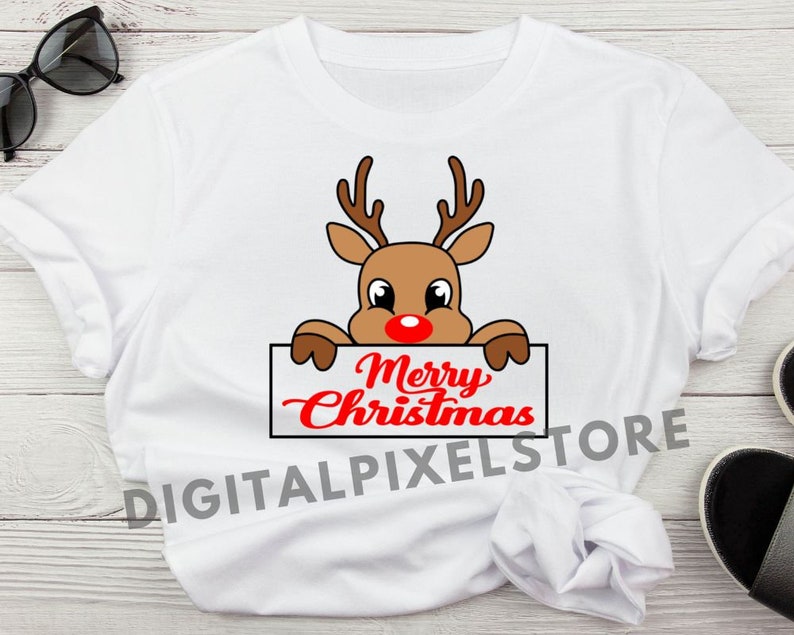 Reindeer Frame Svgreindeer Face Svgmerry Christmas Reindeer - Etsy