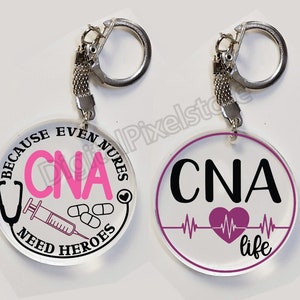 CNA Keychain Svg, Cna Svg Bundle, Nurse Assistant Svg, CNA Life Svg ...