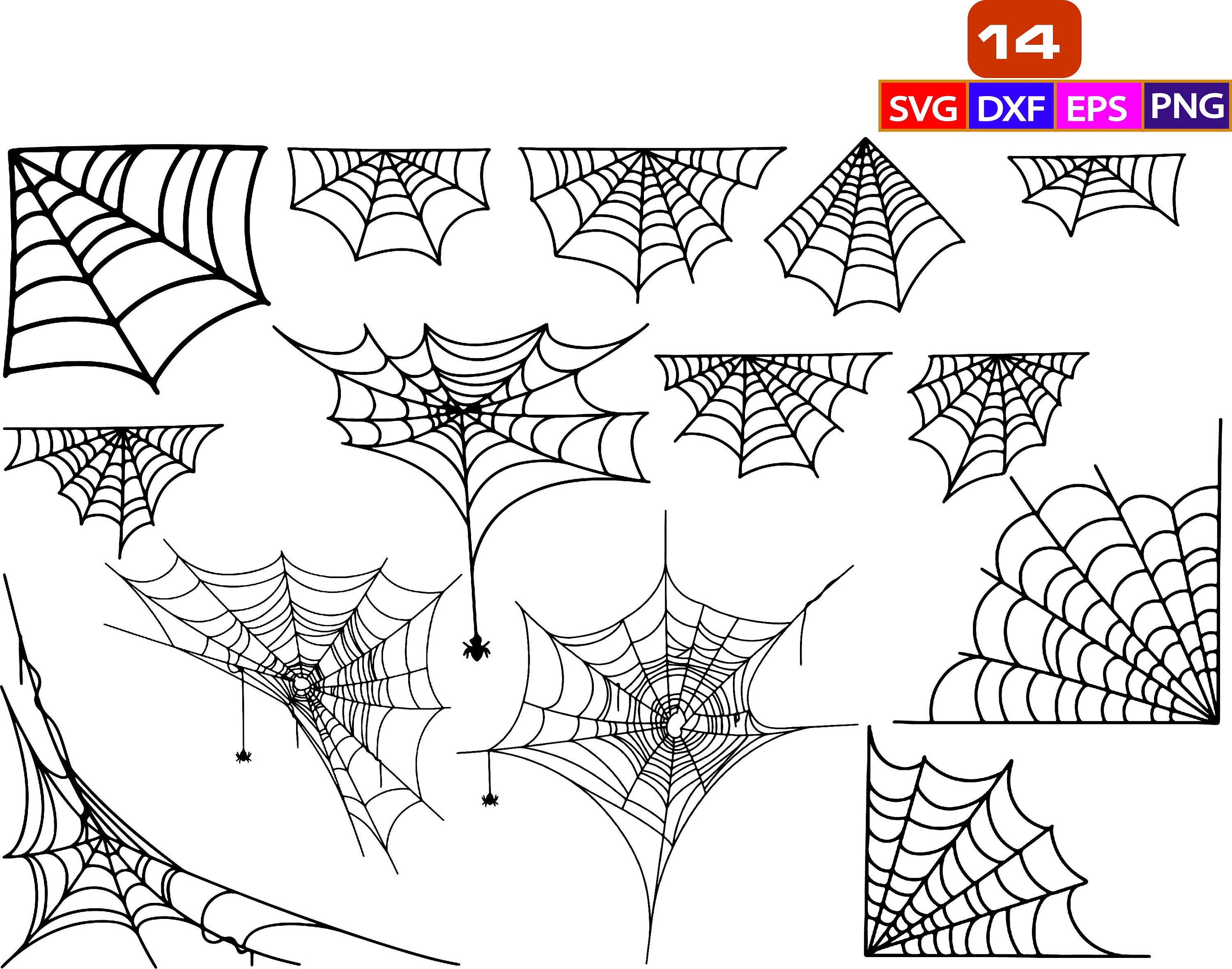 Spiderweb svgCobweb cricutSpiderweb svg bundleSpiderweb | Etsy