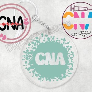 CNA Keychain Svg, Cna Svg Bundle, Nurse Assistant Svg, CNA Life Svg ...