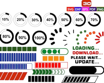 Loading Bar Svg Bundle Loading Svg Loading Icon Svg Loading - Etsy