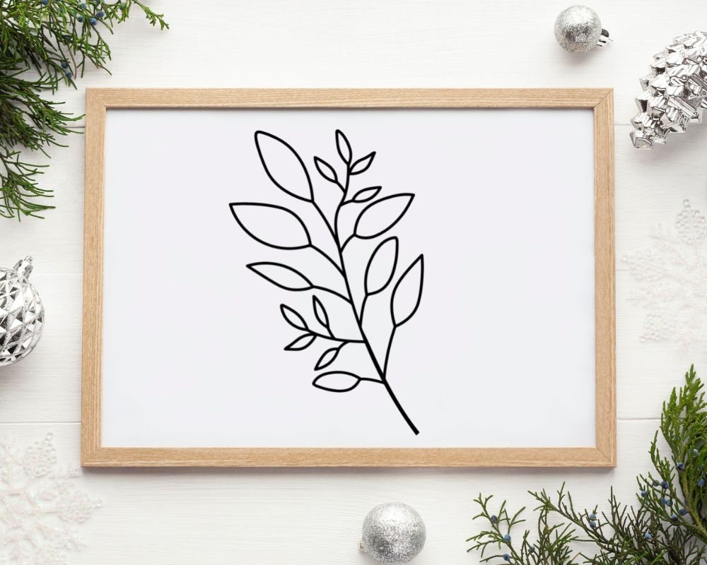 Hand-drawn Leaf SVG Bundle: Plant Clipart (digital Download) - Etsy