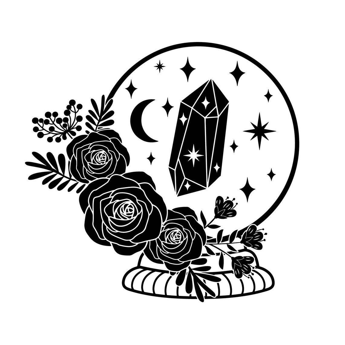 Crystal Ball SVG: Celestial Witchy Cut Files (digital Download) - Etsy