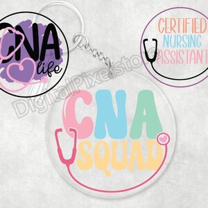 CNA Keychain Svg, Cna Svg Bundle, Nurse Assistant Svg, CNA Life Svg ...