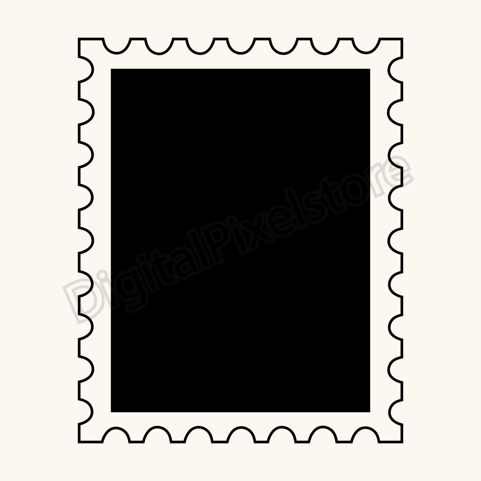Postage Stamp SVG Bundle: Cricut Cut Files (digital Download) - Etsy