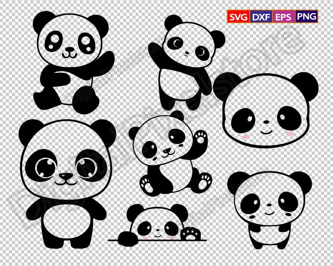 Cute Panda Svgpanda Svgpanda Svg Bundlepanda Head Svgpanda - Etsy
