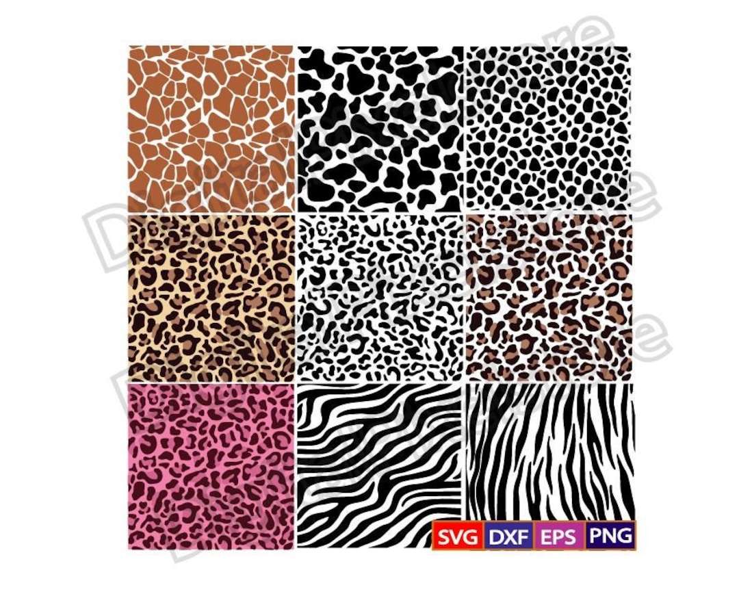 Animal Print Pattern Svg,animal Skin Svg,leopard Print Svg,animal Print ...