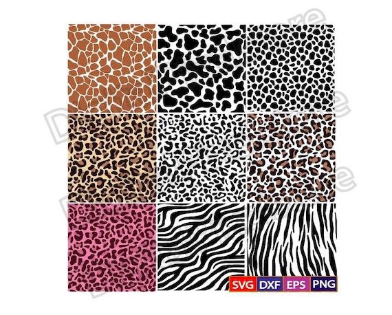Animal Print Pattern Svganimal Skin Svgleopard Print - Etsy