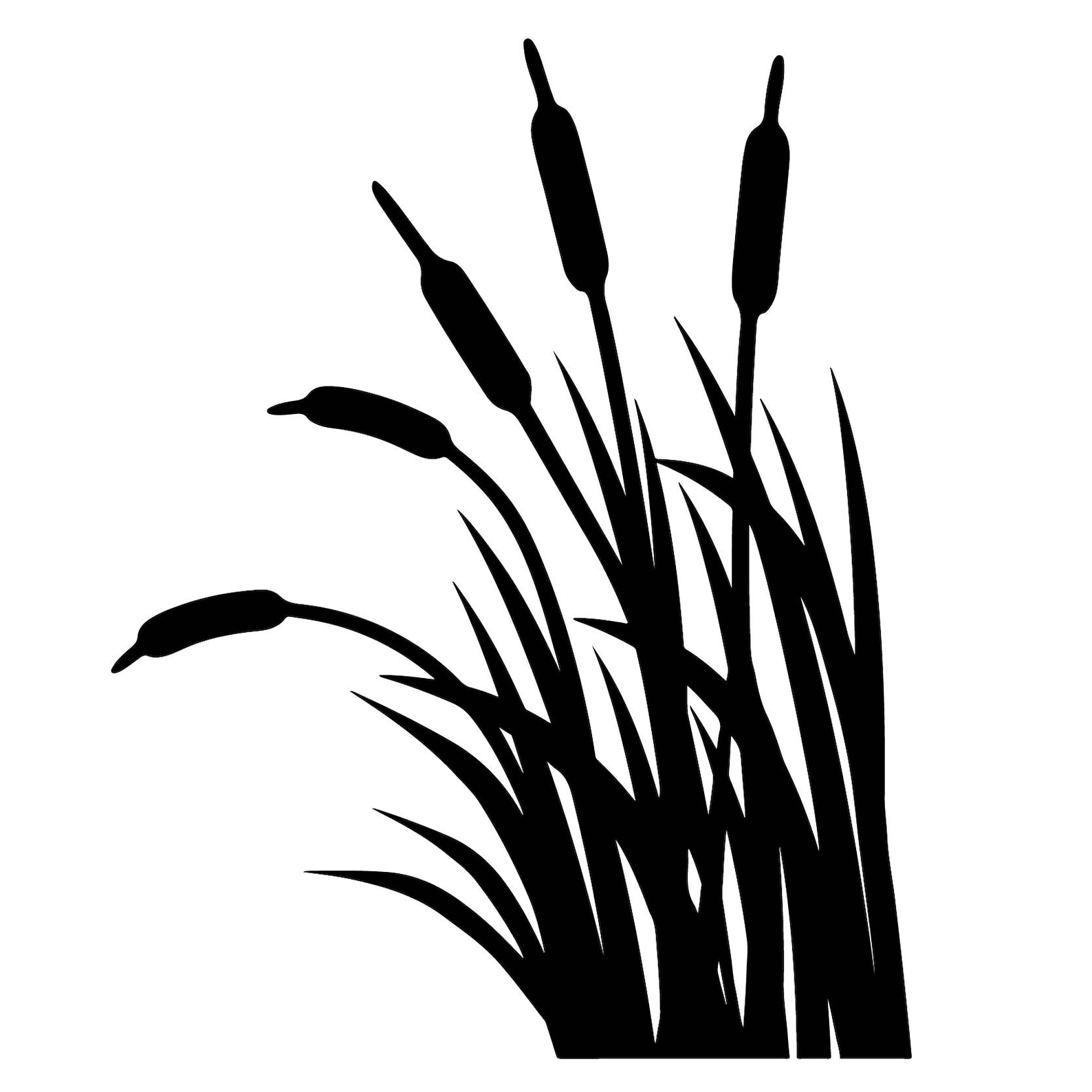 Cattail Svgcattail Flower Svgcattail Vectorcattail - Etsy