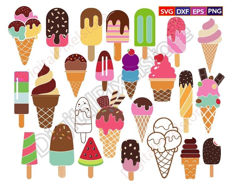 Ice Cream Svg Bundleicecream Svgice Cream Cutfileice Cream - Etsy
