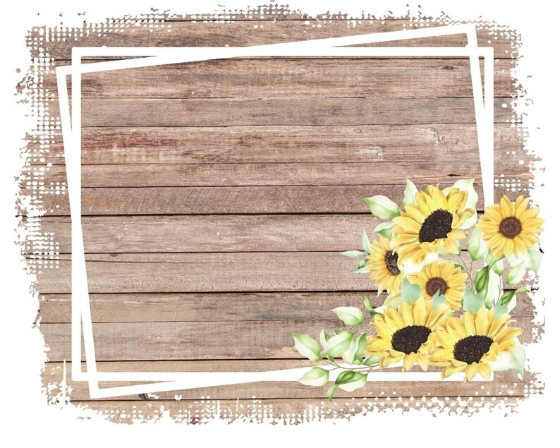 Rustic Wood Sunflower Background Pngleopard Wood Background - Etsy