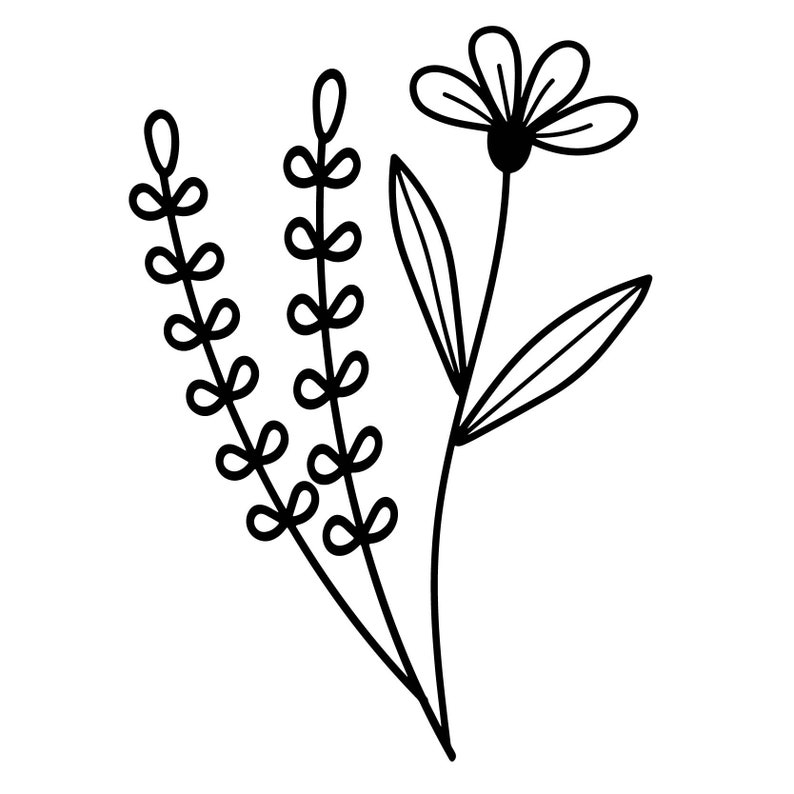 Wildflowers Svg Bundleflower Svgfloral Svgflower - Etsy