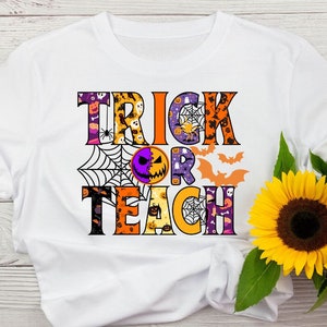 Trick or Teach Png,halloween Teacher,halloween Png,halloween Teach ...