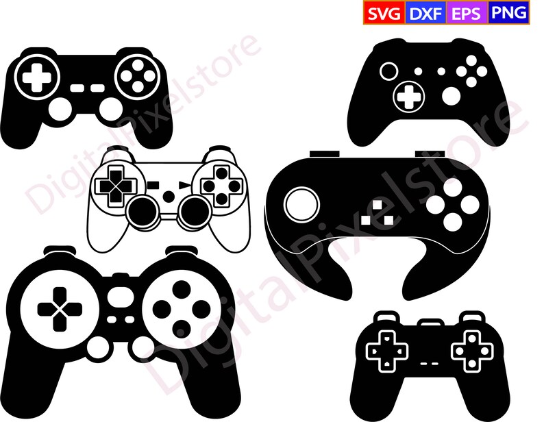Gaming Controller Svggame Controller Svggamer Controller - Etsy