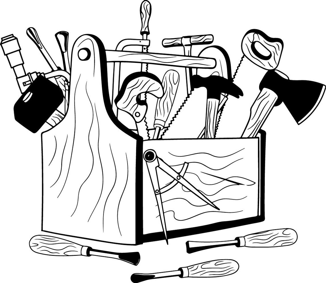 Toolbox svg, Toolbox silhouet, Toolbox Wrench svg, schroevendraaier svg ...