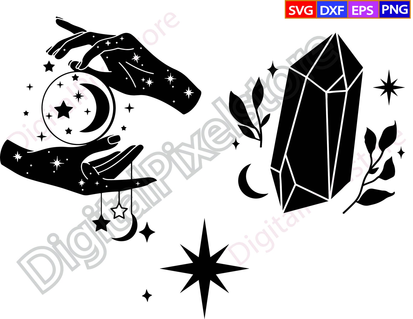 Crystal Svg Bundlemagic Crystals SVG Filescrystal - Etsy