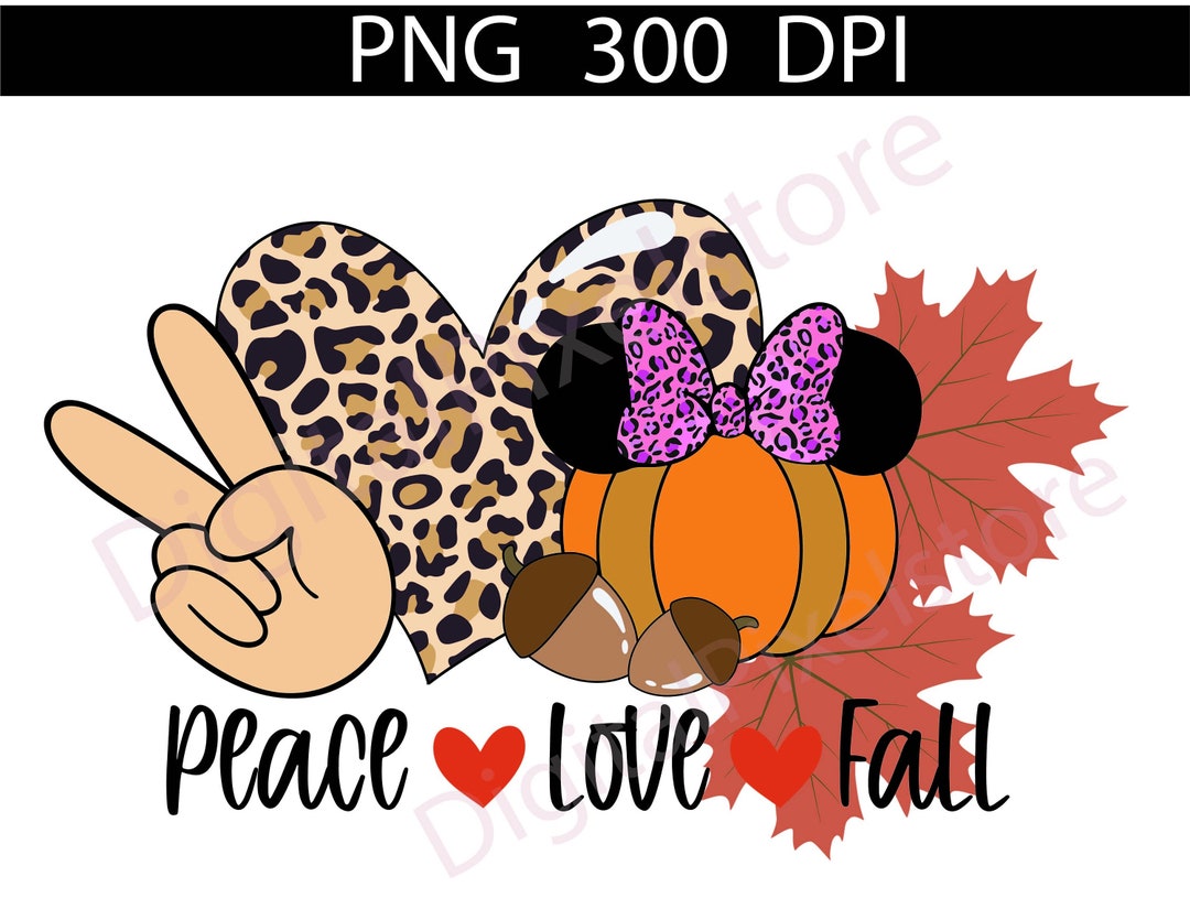 Peace Love Fall Png,pumpkin Png,sublimation Designs,autumn Png,png ...