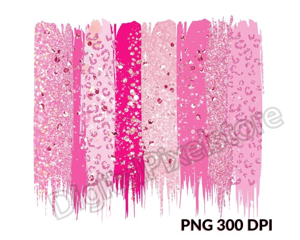 Pink Paint Strokes - Etsy
