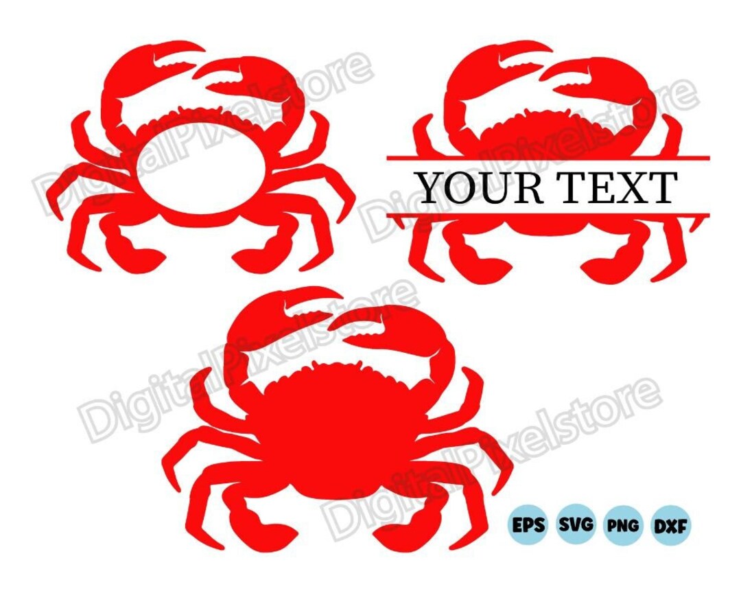 Crab Svg, Crab SVG Bundle, Crab Clipart, Sea Animals Clip Art, Ocean ...