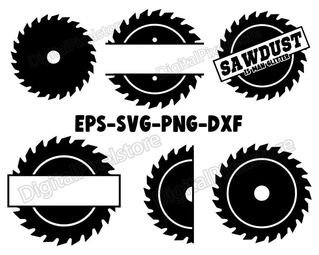 Saw Blade Monogram Svg,saw Blade Svg,saw Blade Split Name Frame,saw ...