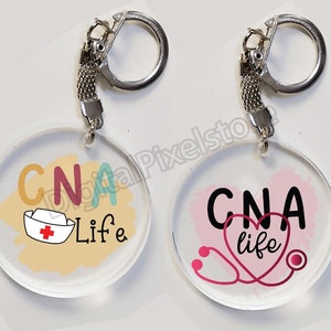 CNA Keychain Svg, Cna Svg Bundle, Nurse Assistant Svg, CNA Life Svg ...