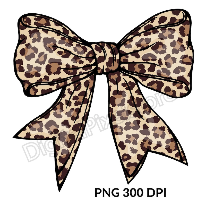 Pink Cheetah Bow Prints - Etsy