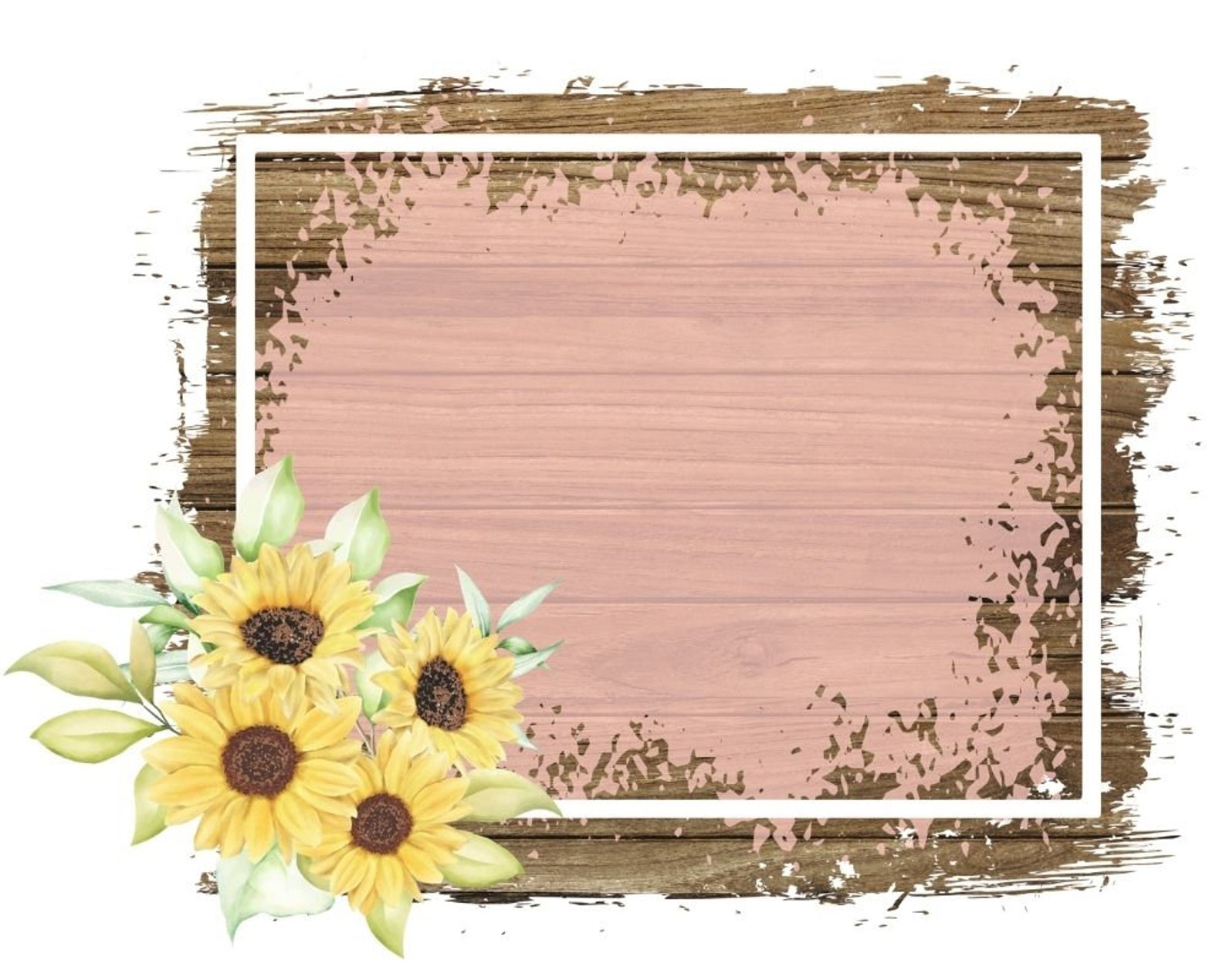 Rustic Wood Sunflower Background Pngleopard Wood Background - Etsy