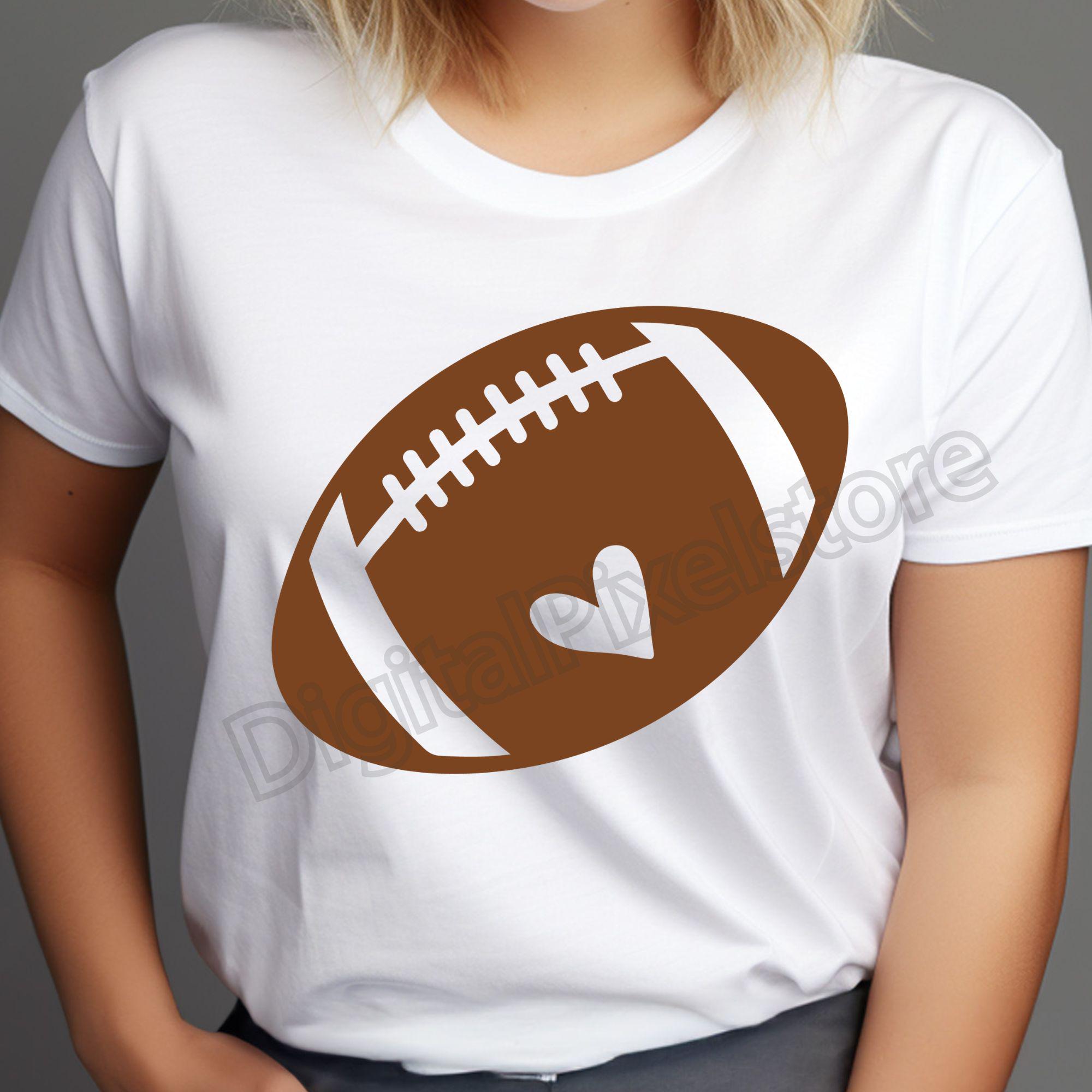 Football SVG Bundle: Sports Silhouette, Monogram Frame (digital ...