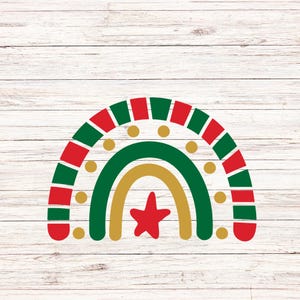 Christmas Rainbow Svg,christmas Bundle Svg,merry Christmas Svg,rainbow ...