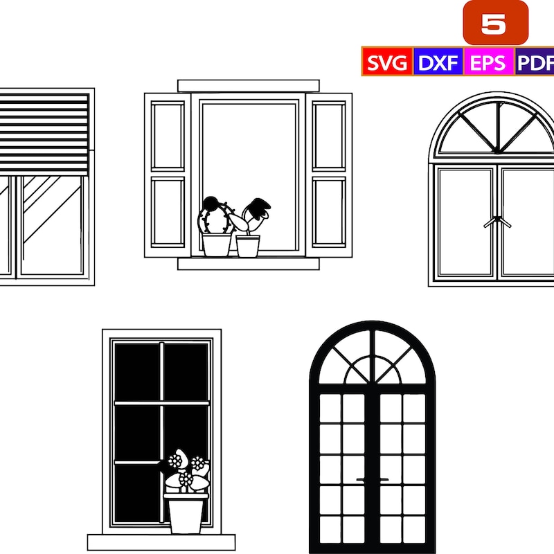 Window Svg - Etsy