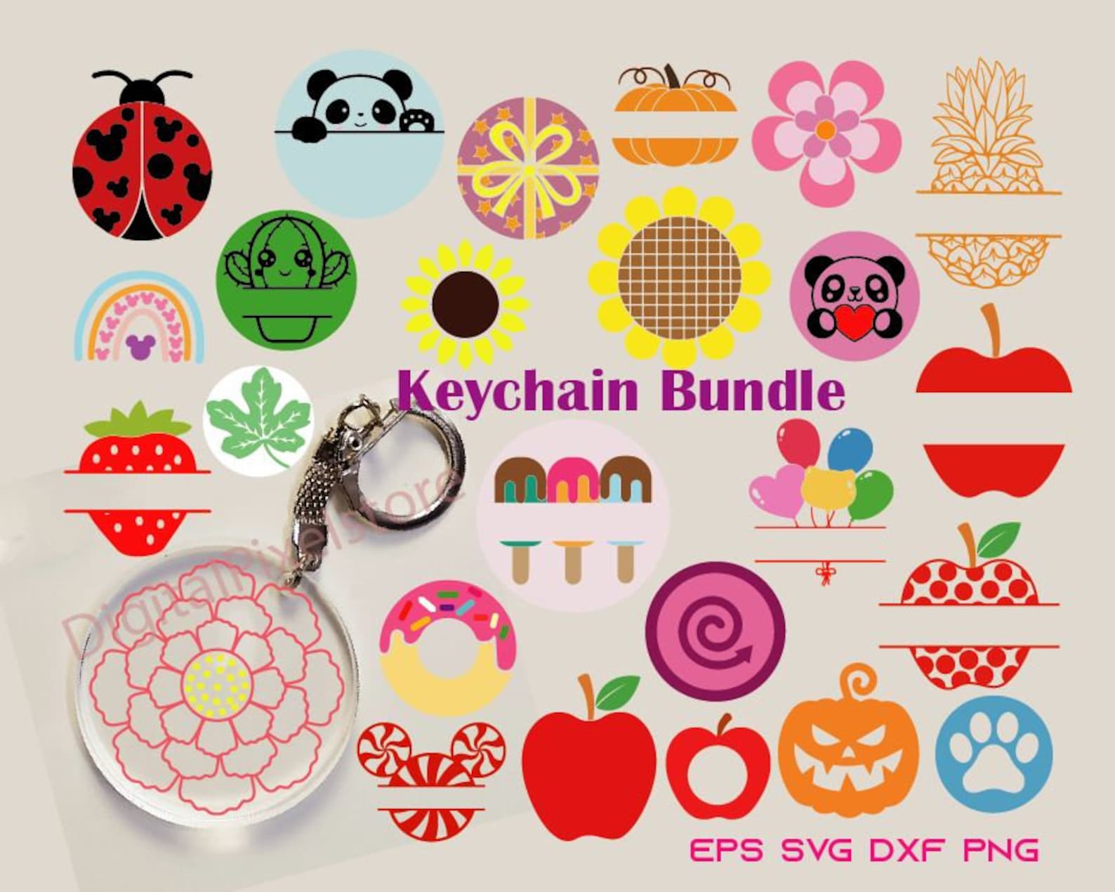 Keychain Bundle Svgkeychain Svground Keychain Svgkeychain - Etsy