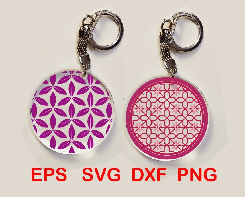 Keychain Svg Bundlekeychain Pattern Svgkeychain Svgkey Ring - Etsy