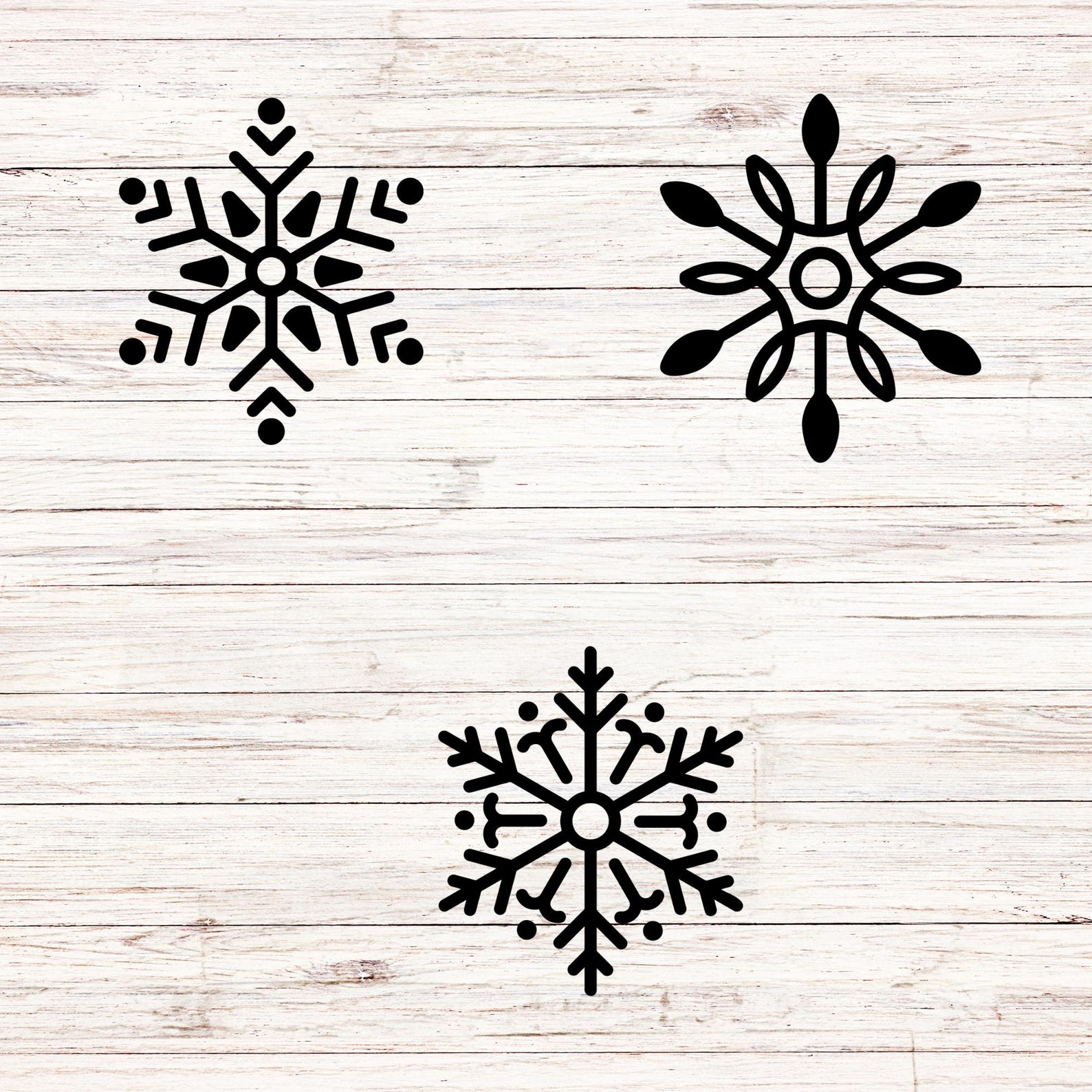 Snowflake SVG Bundle: Winter Christmas Cut Files (digital Download) - Etsy