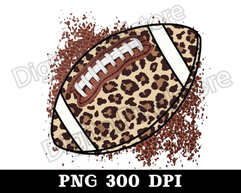 Football Leopard Pngleopard Football Sublimation - Etsy