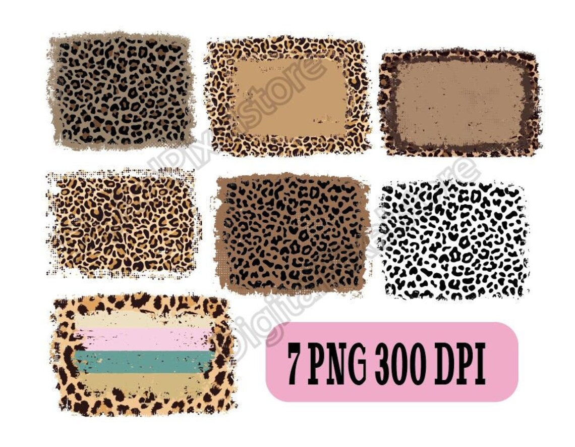 Leopard Splash Background Pngbrushstrokes Background - Etsy