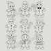 Gingerbread Man Svg, Gingerbread SVG, Gingerbread Outline Svg ...