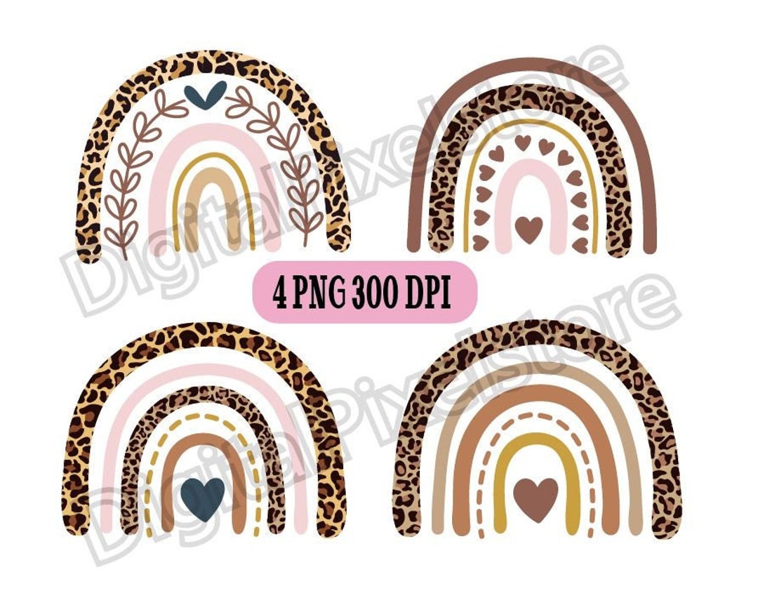 Leopard Rainbow PNG: Sublimation Design (digital Download) - Etsy