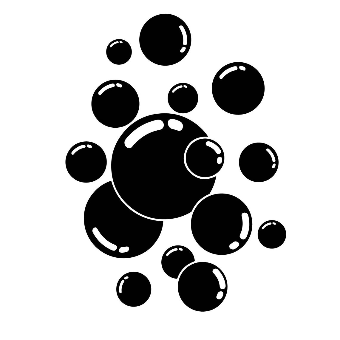 Bubbles Svgbubbles Clip Artbubble Svg Files for Cricutsoap - Etsy