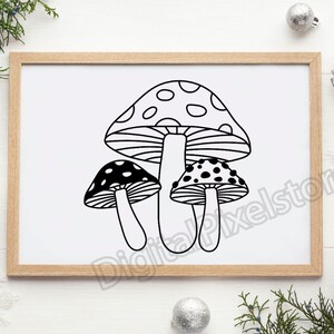 Mushroom SVG Bundle: 42 Designs, Clipart, Stencil (digital Download) - Etsy