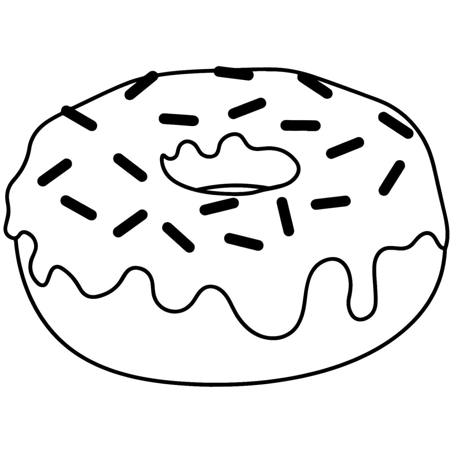 Donut Silhouette Svgdonut Outline Svgdonut Svg Bundledonut - Etsy