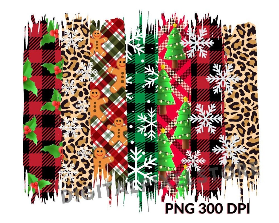 Christmas Brushstrokes Png Sublimation Design,xmas Backsplash,christmas ...