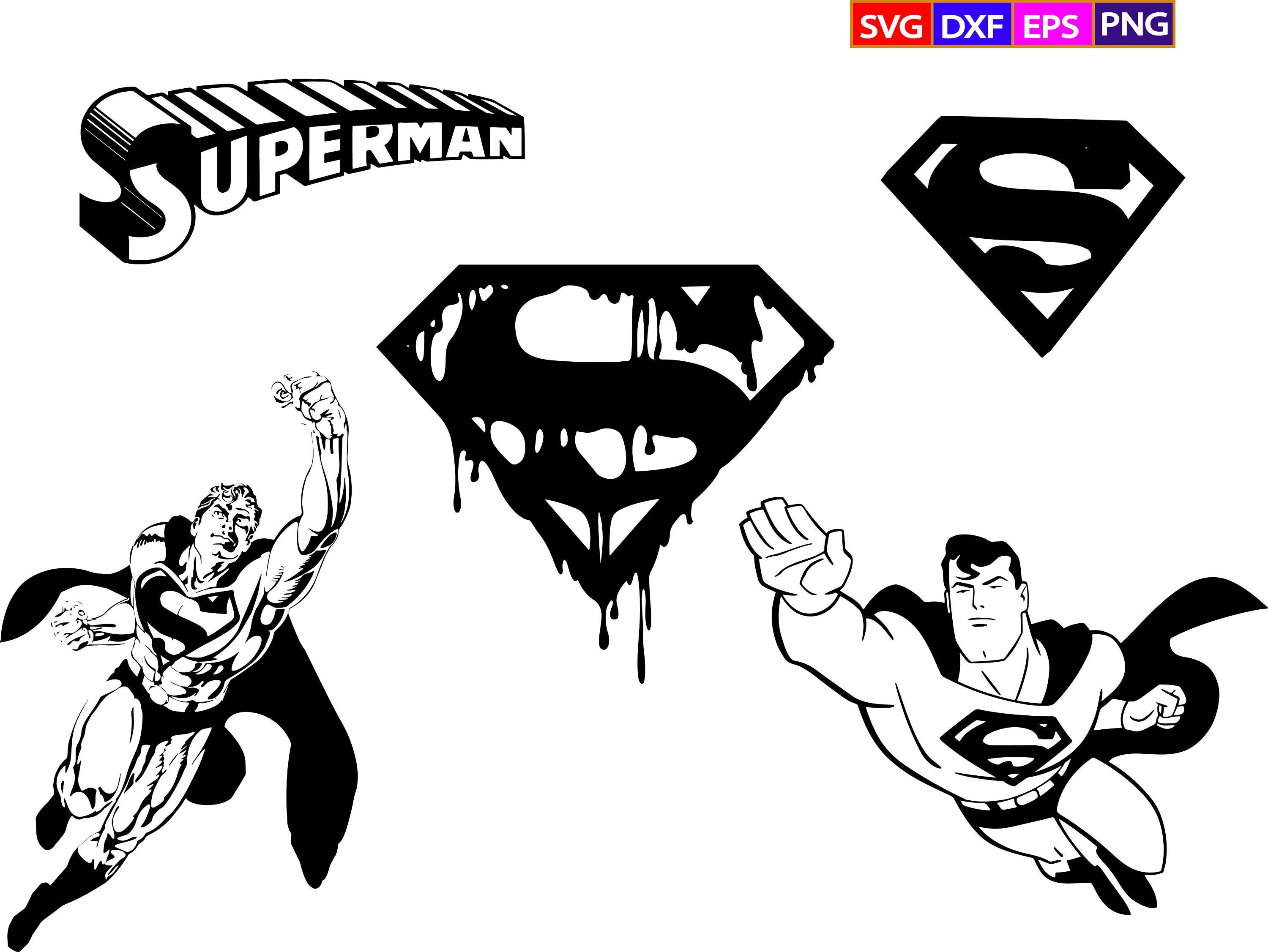 Superman Silhouette SVG