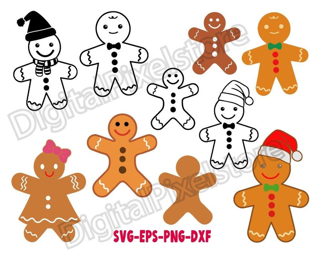 Christmas Gingerbread Svg Bundle,christmas Svg,gingerbread Man Svg ...
