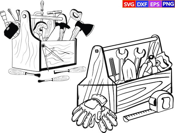 Toolbox Svgtoolbox Silhouettetoolbox Wrench Svgscrewdriver | Etsy Canada