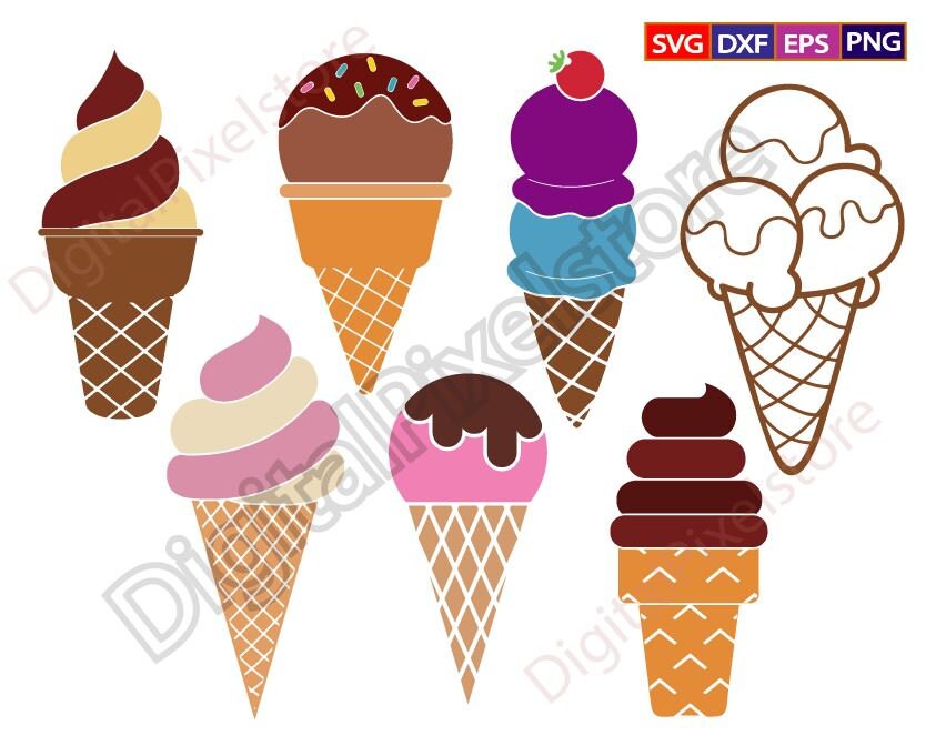 Ice cream svg bundleIcecream svgIce cream cutfileIce cream | Etsy