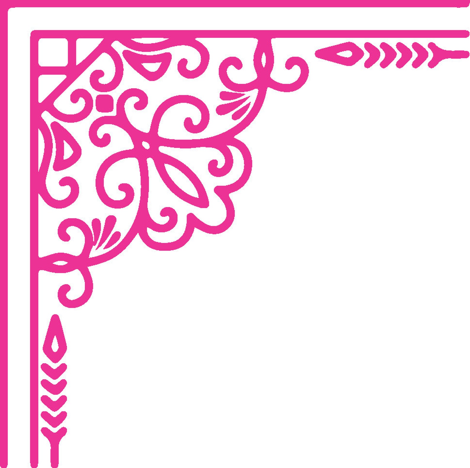 Frame Ornament Svgframe Svg Digital Frame Svg Corner | Etsy